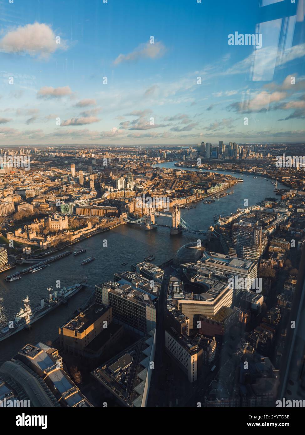 Aerial View of Tower Bridge and River Thames in London Stock Photo - Alamy