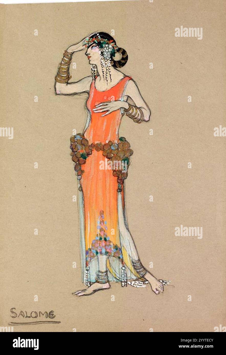 Dorothy C Smyth, Salome, Costume Design for Oscar Wilde's Salome Stock ...