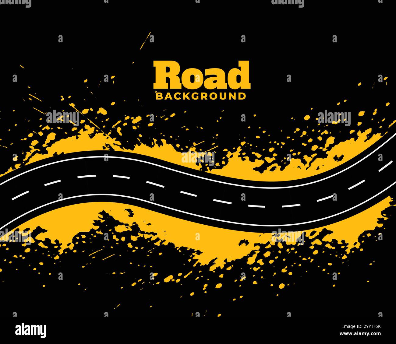 Yellow pathway Stock Vector Images - Alamy