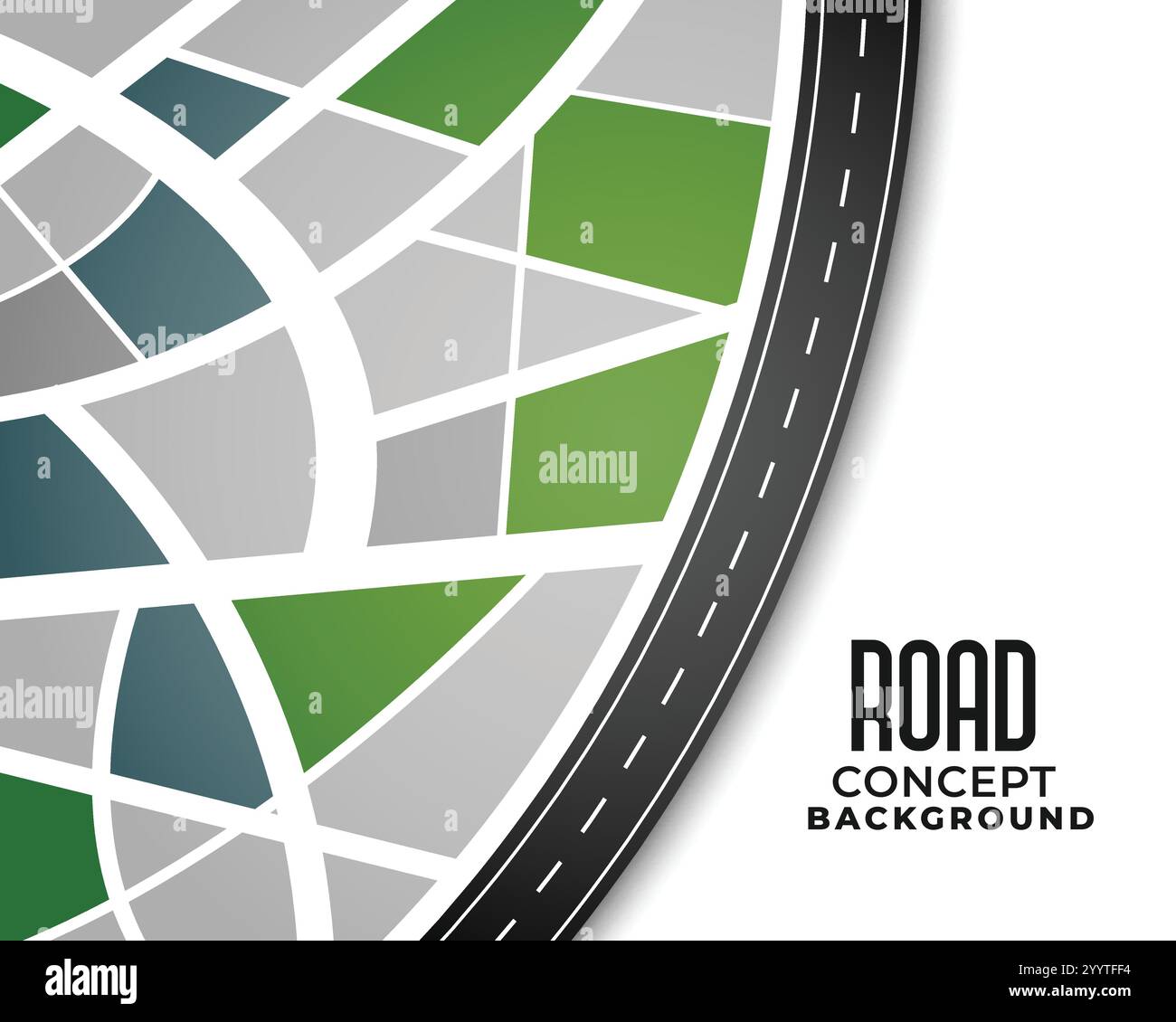 journey route pathway road map background design Stock Vector Image ...