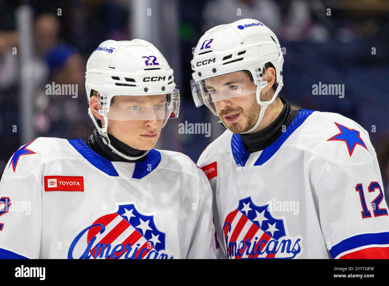 December 18th 2024: Rochester Americans forward Riley Fiddler-Schultz ...
