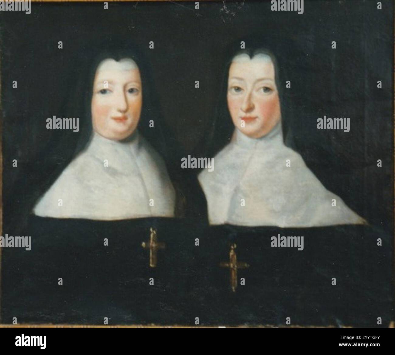 Double portrait de Charlotte-Armande de Rohan et Louise Adélaïde d ...