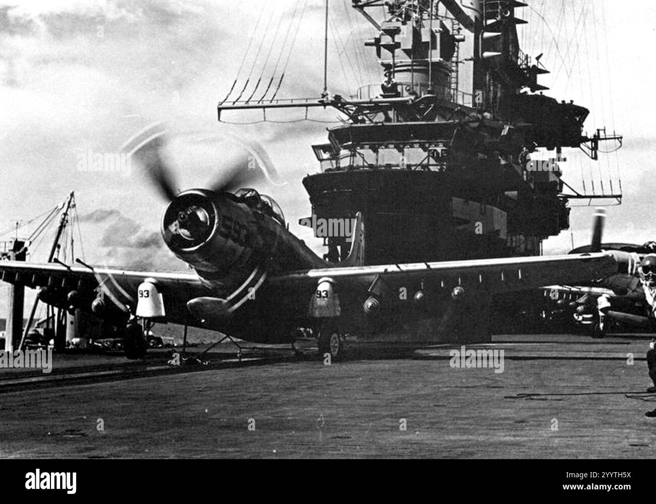 Douglas A-1H Skyraider of VA-152 is launched from USS Oriskany (CVA-34 ...