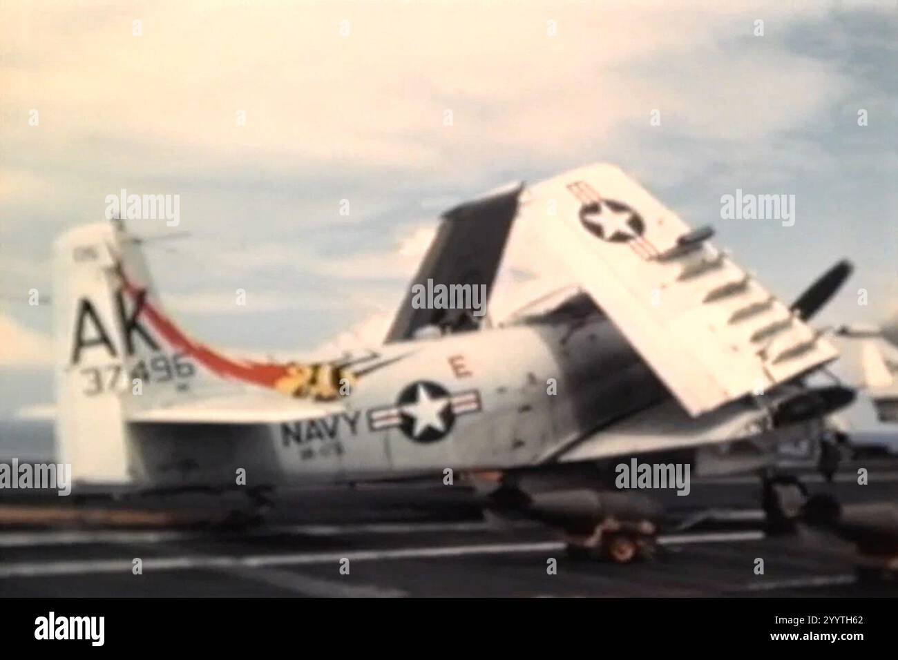 Douglas A-1H Skyraider of VA-176 aboard USS Intrepid (CVS-11), 10 ...