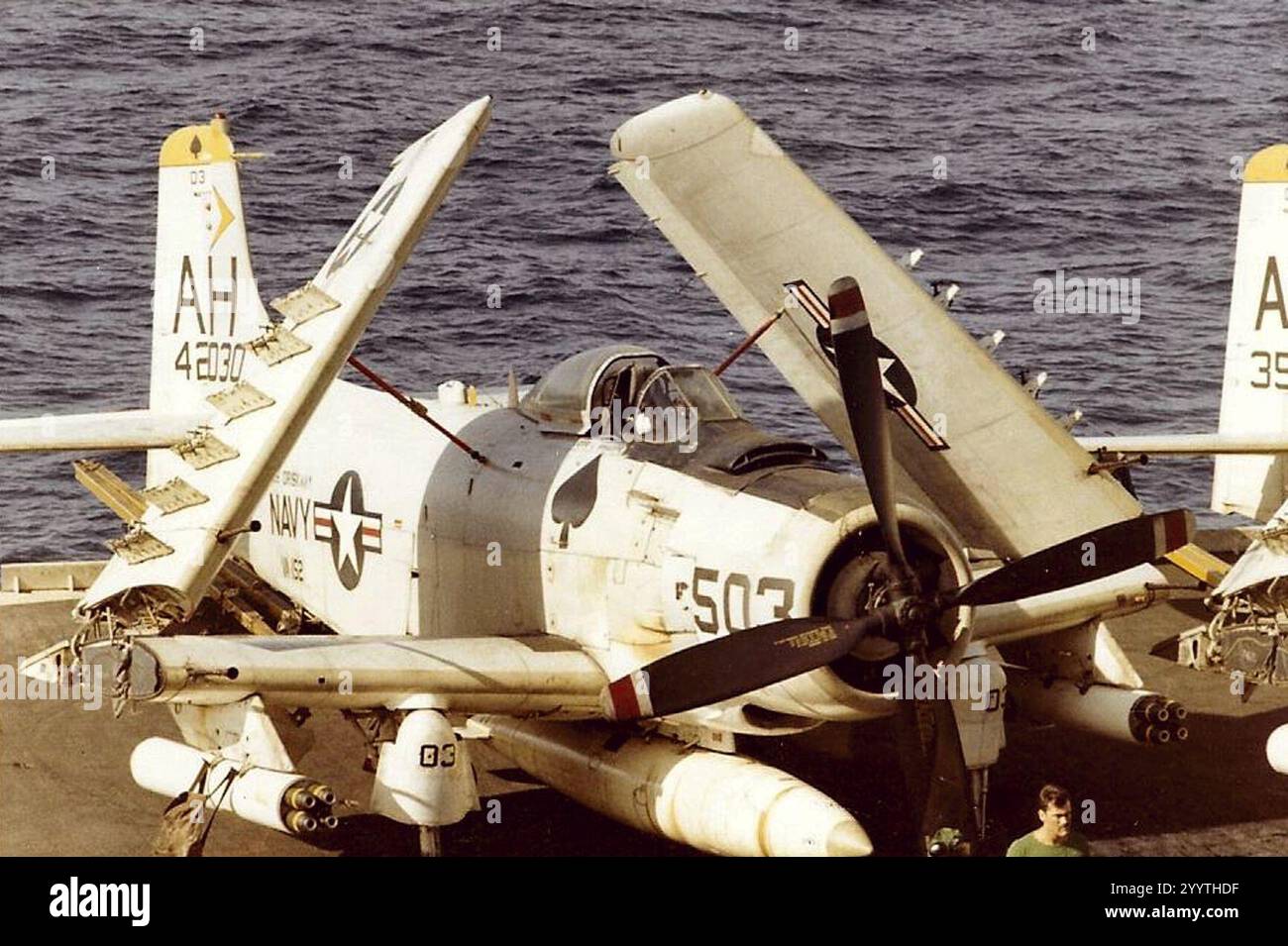 Douglas A-1J Skyraider of VA-152 aboard USS Oriskany, circa in 1967 ...