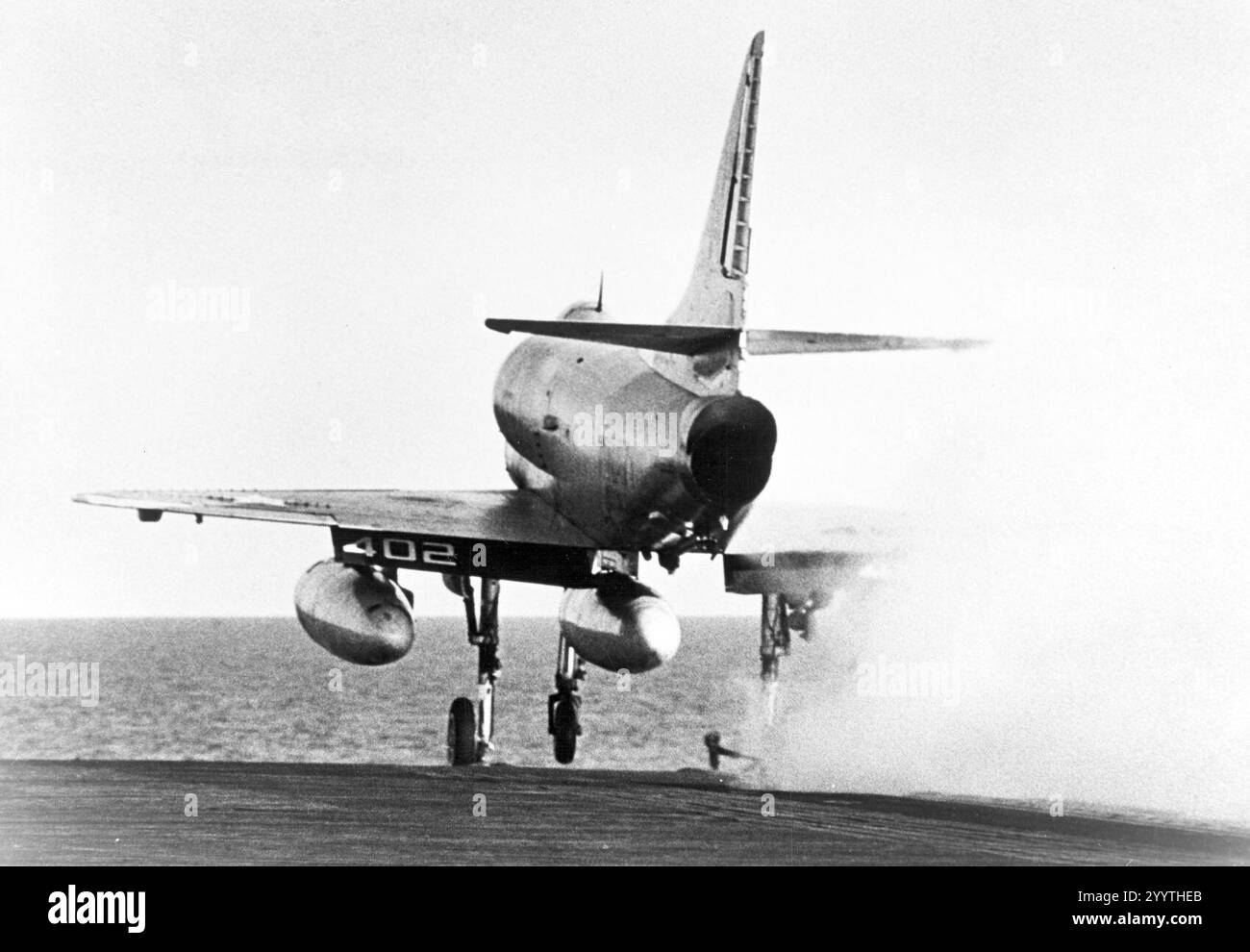 Douglas A-4C Skyhawk of VA-94 is launched from USS Hancock (CVA-19) in ...