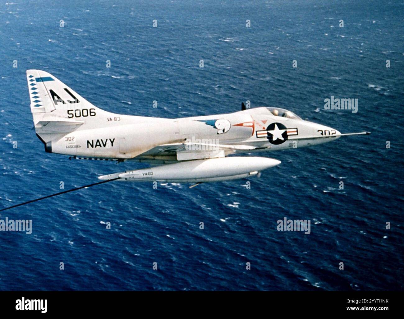 Douglas A4D-2 Skyhawk of VA-83 in flight, in 1960 (6418322 Stock Photo ...