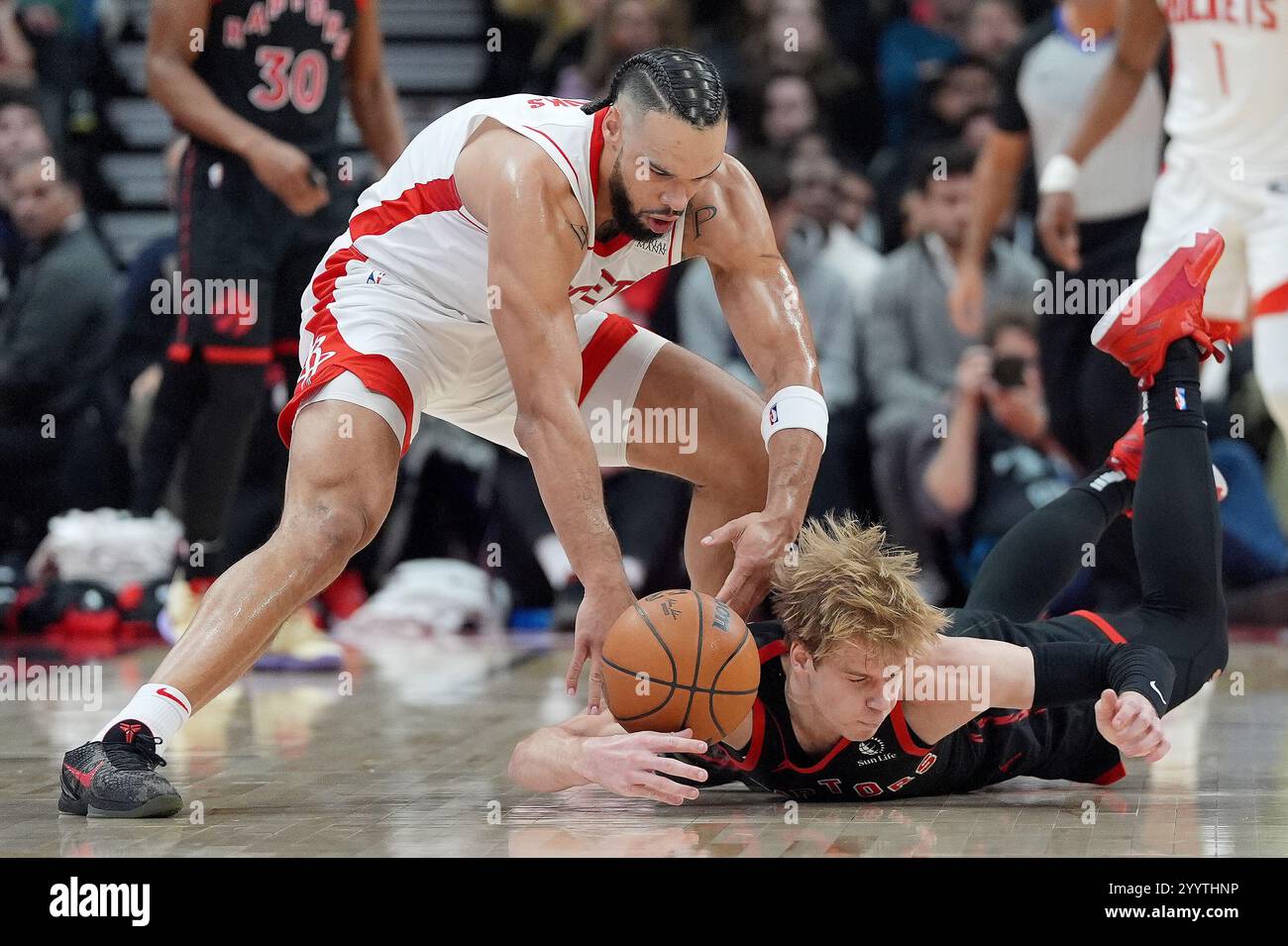 Toronto, Canada. 22nd Dec, 2024. Toronto Raptors guard Gradey Dick (1 ...