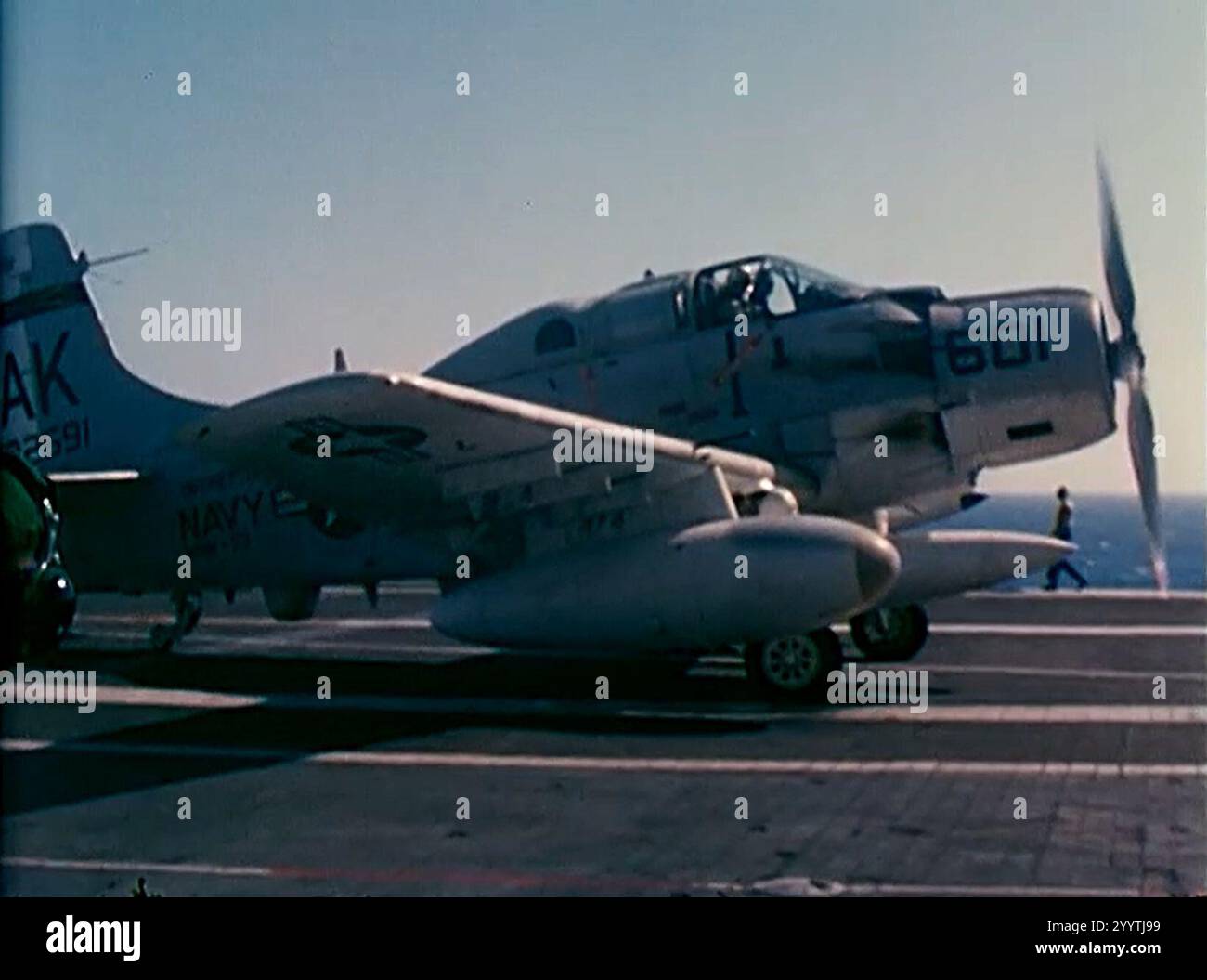 Douglas EA-1F Skyraider VAW-33 Det.11 aboard USS Intrepid (CVS-11), 29 ...