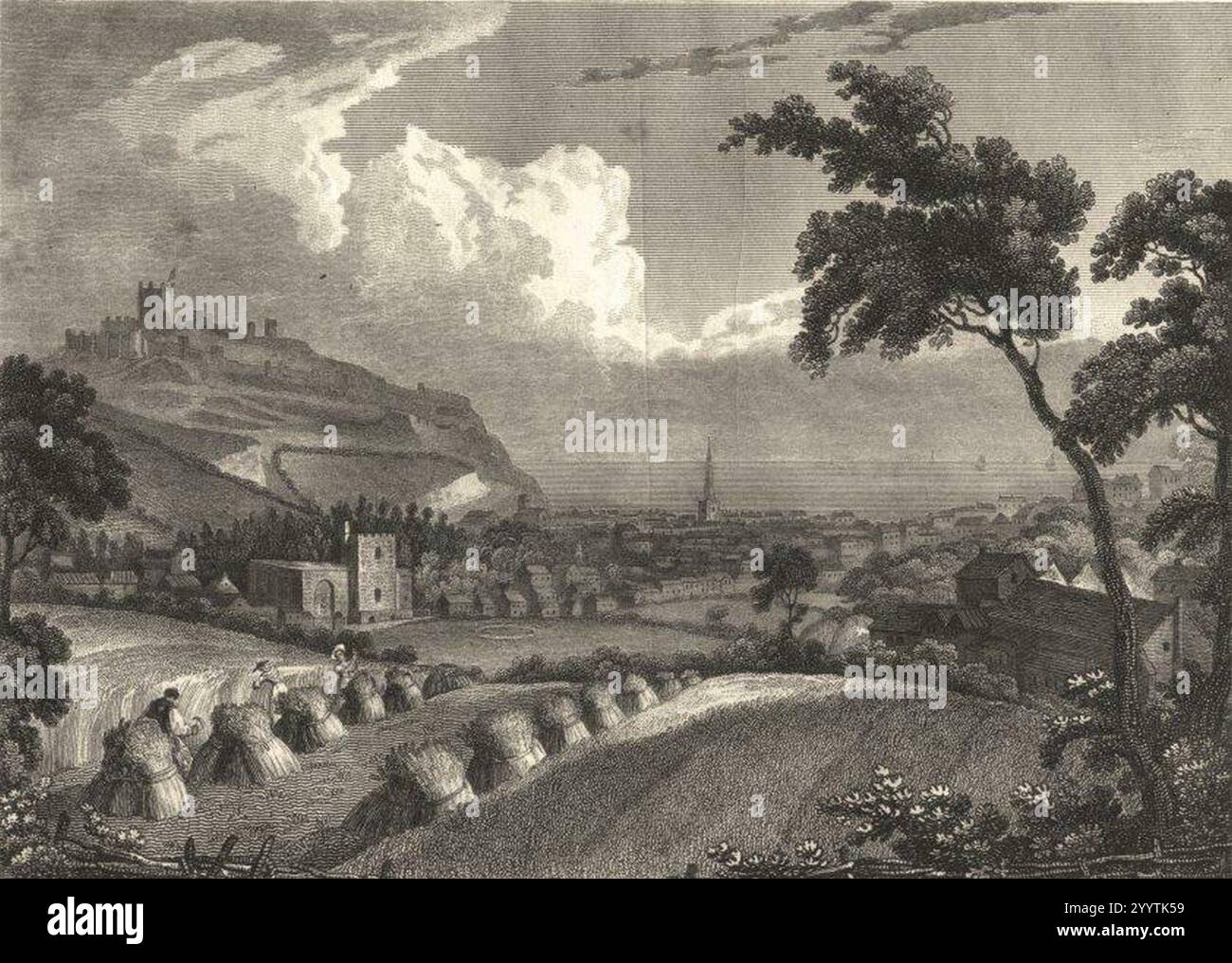 Dover from Priory Field Stock Photo - Alamy