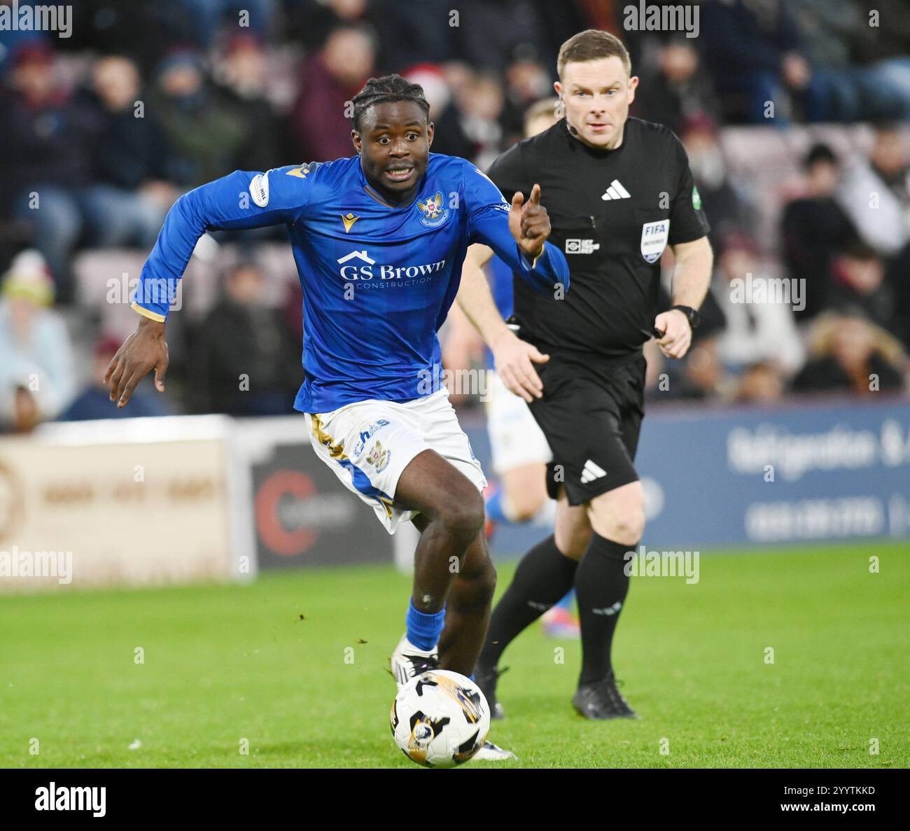 Tynecastle Park, Edinburgh.Scotland UK.22nd Dec 24 William Hill ...