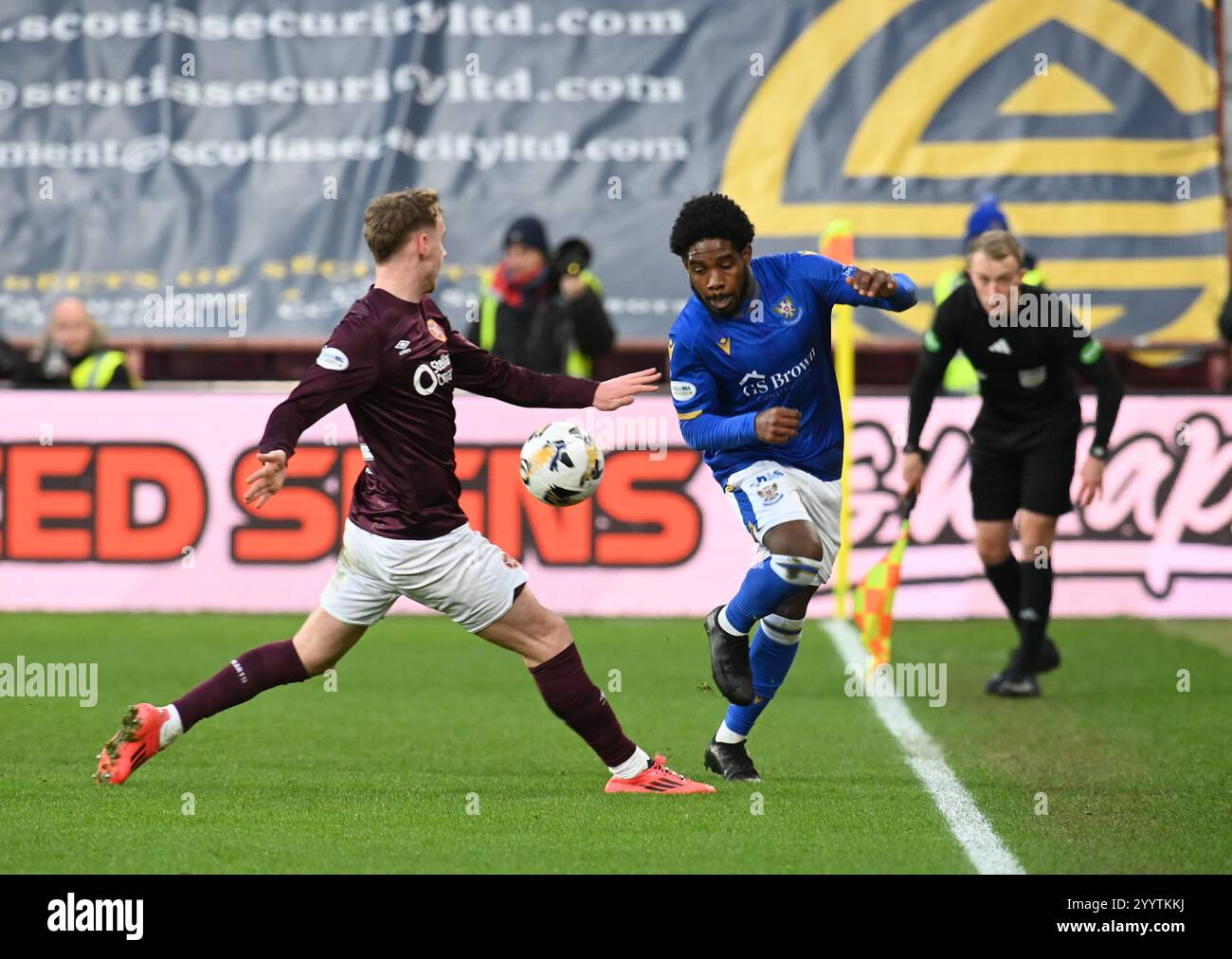 Tynecastle Park, Edinburgh.Scotland UK.22nd Dec 24 William Hill ...