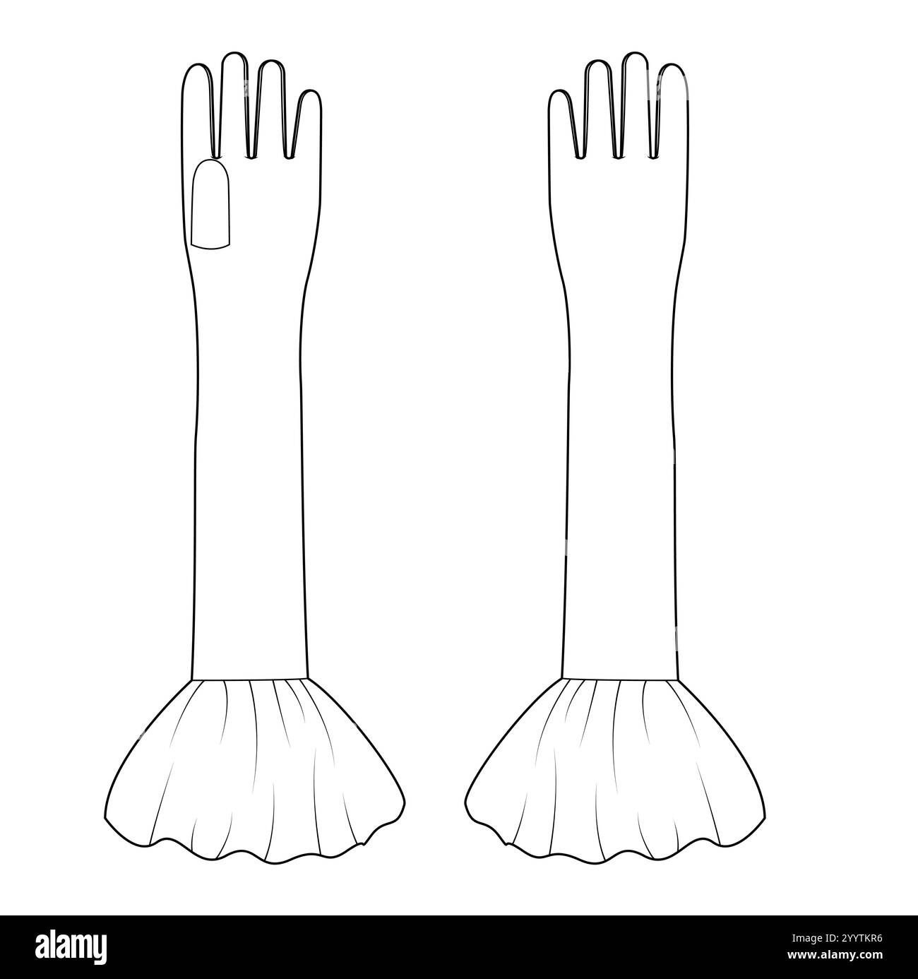 Opera Gloves warm Elbow length boot type Fashion hand accessory ...