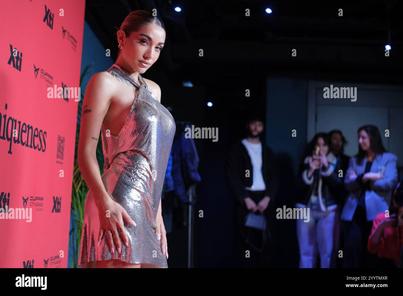 Argentinian singer Maria Becerra attends to the presentation of Xti New ...
