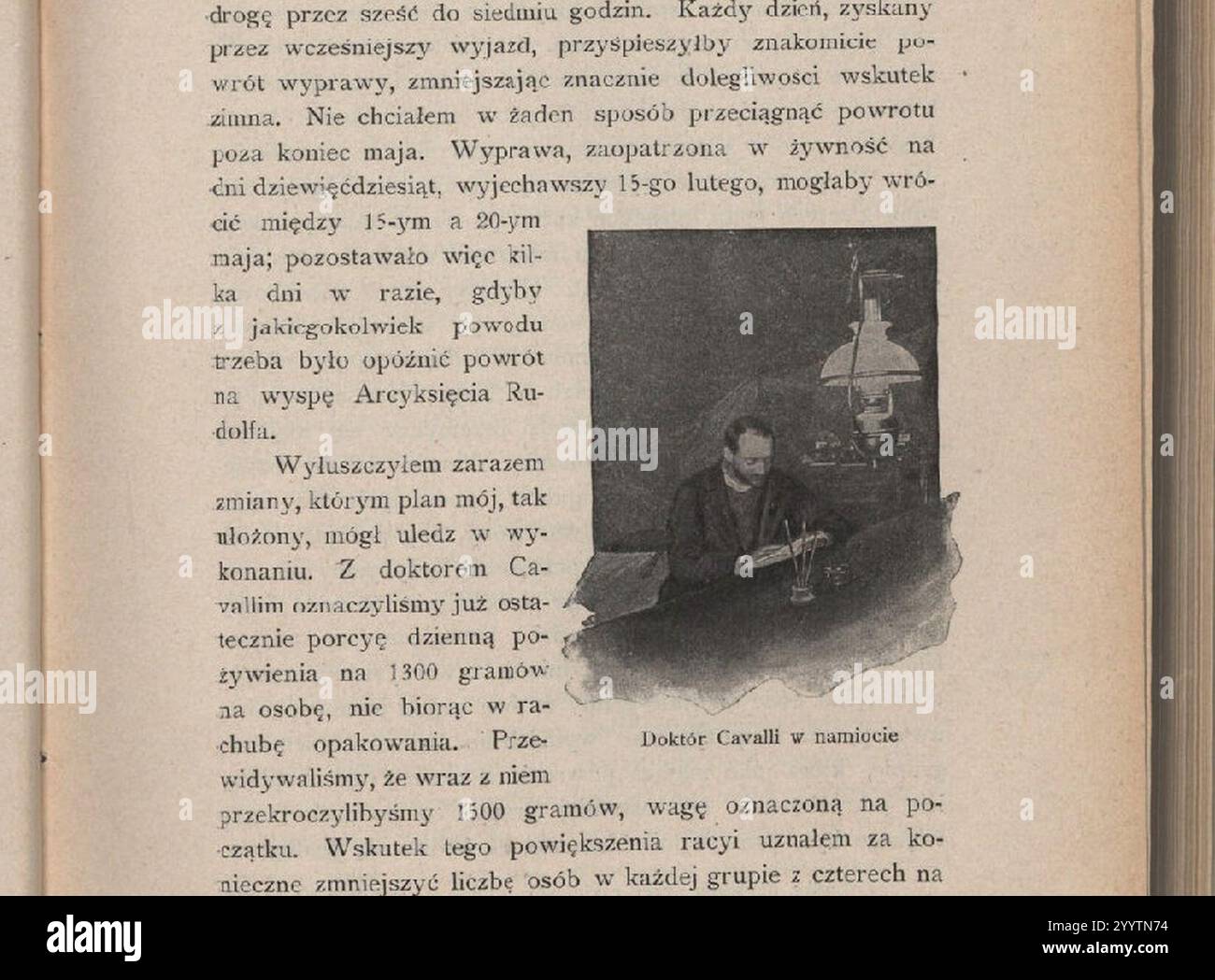 Dr Cavalli in Duke Abruzzi's book on polar expedition 1899-1900 Stock ...