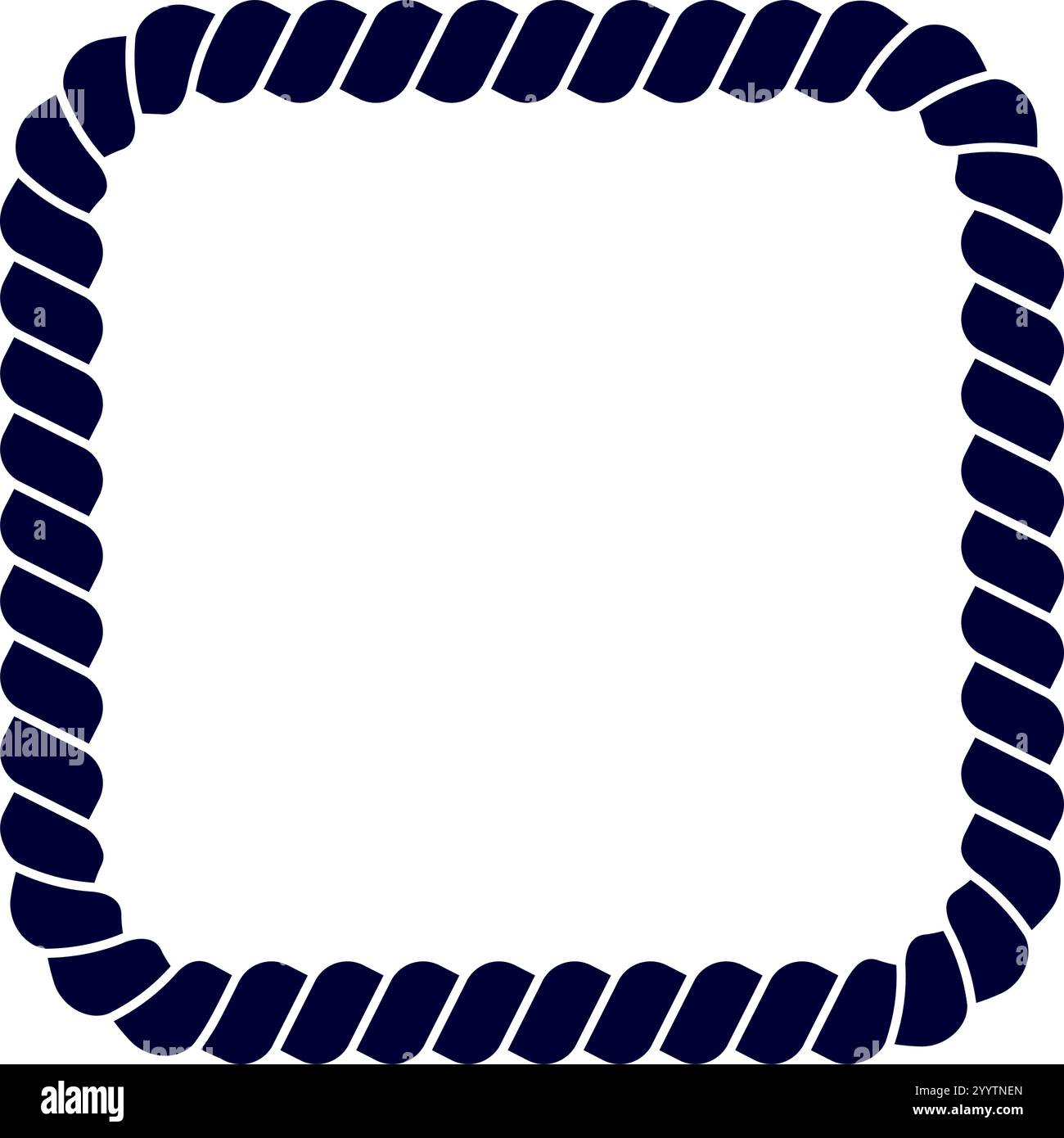 Square rope frame. Thread, hemp twine, jute, steel cable decorative ...