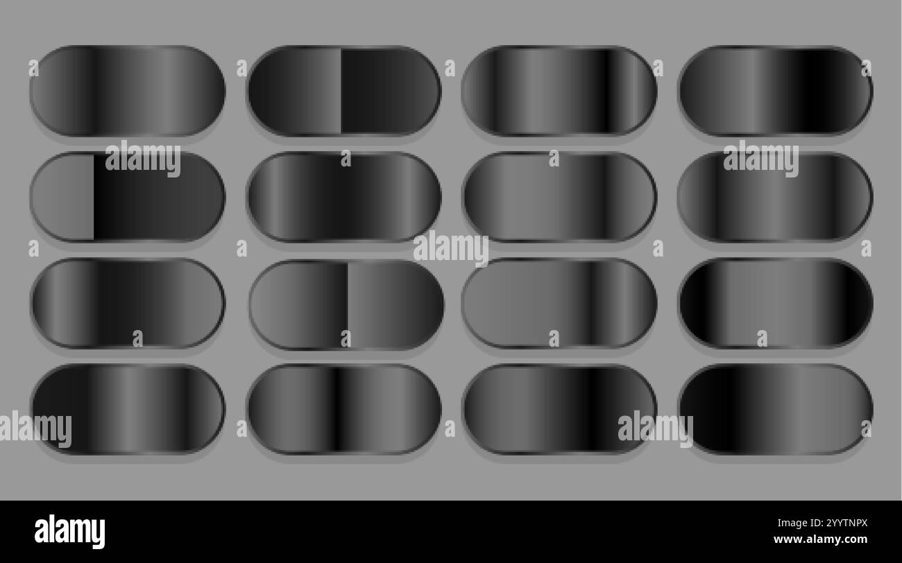 black dark shiny gradient set Stock Vector Image & Art - Alamy