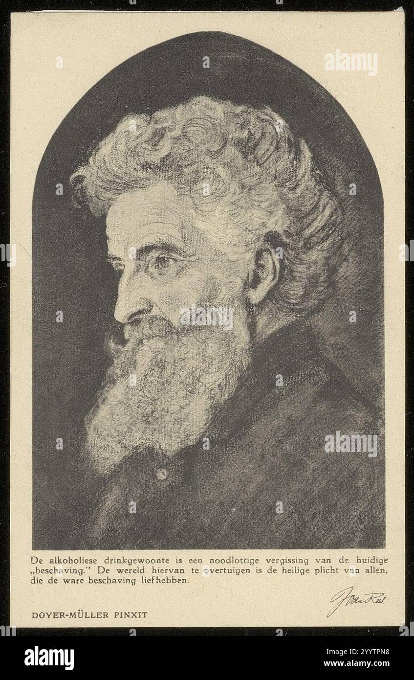 Dr. Jacobus van Rees (1854-1928), hoogleraar weefselleer. Uitgever A.W ...