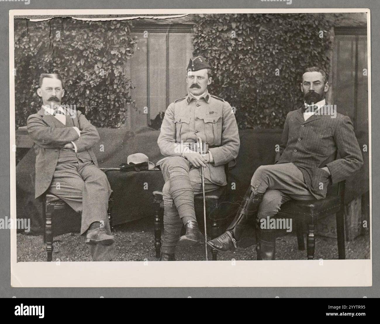 Dr. Samuel Evans, Douglas Evans and Colonel Davies, Flag of Truce Party ...