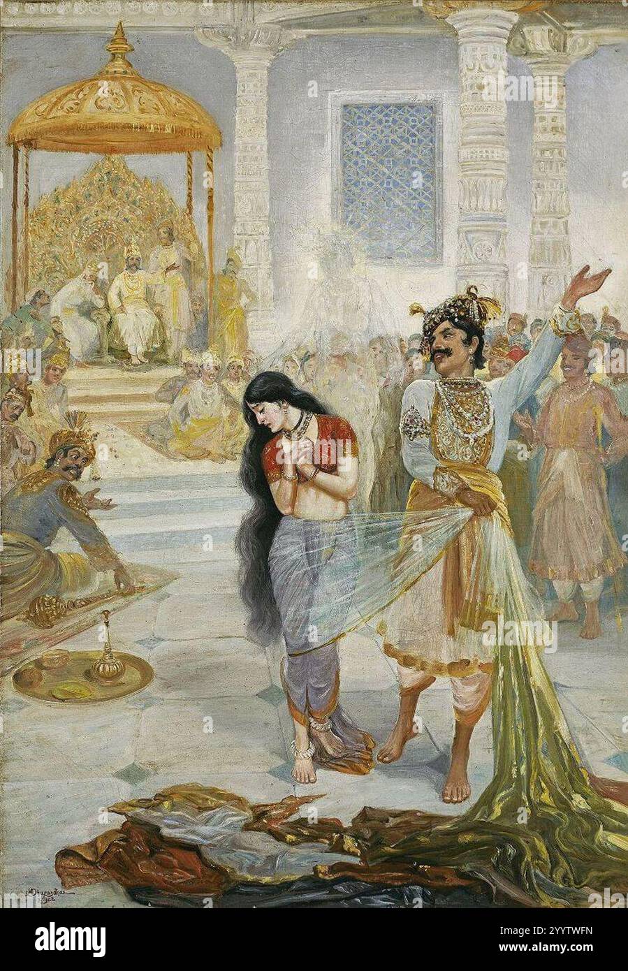 Draupadi In The Kaurava Court - M V Dhurandhar - Indian Masters ...
