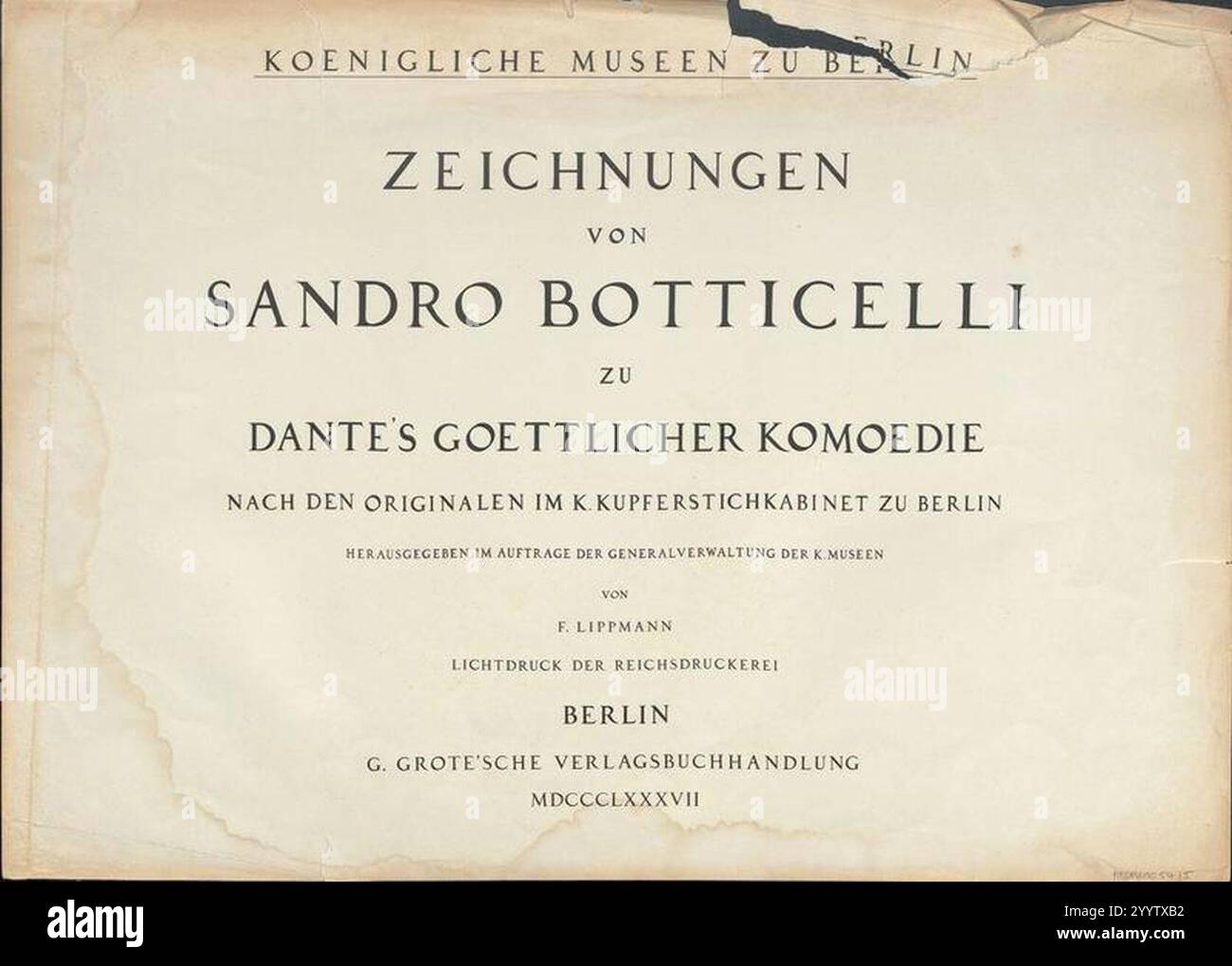 Drawings by Sandro Botticelli Title Page - Sandro Botticelli Stock ...