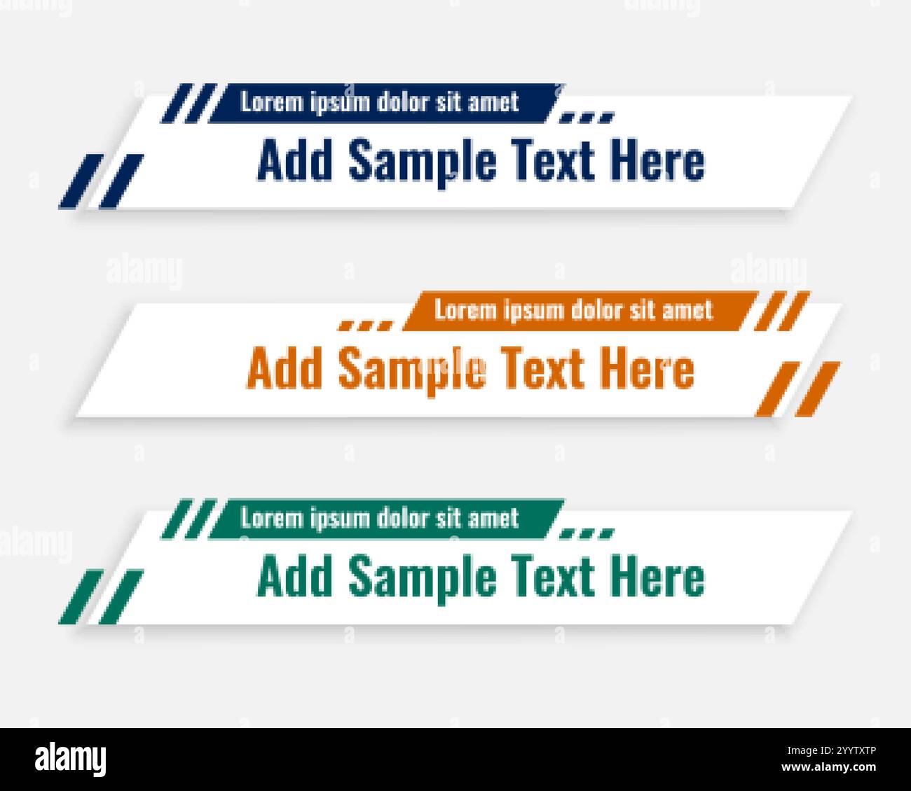 flat modern lower third template design Stock Vector Image & Art - Alamy