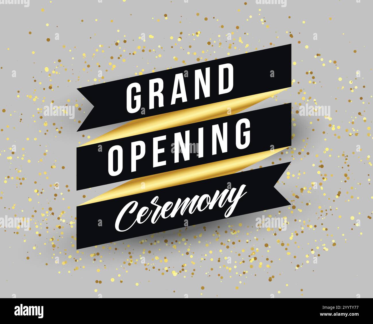 grand opening ceremony invitation banner template design Stock Vector ...