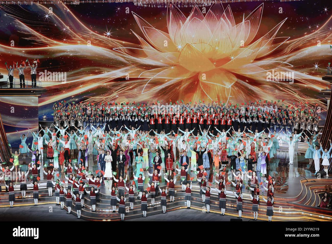 **CHINESE MAINLAND, HONG KONG, MACAU AND TAIWAN OUT** Artists perform ...