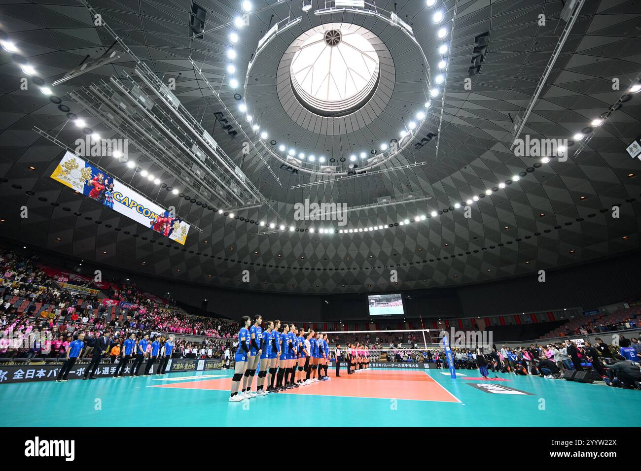 Osaka, Japan. Credit: MATSUO. 21st Dec, 2024. General view, Two team group Volleyball : 2024 All ...