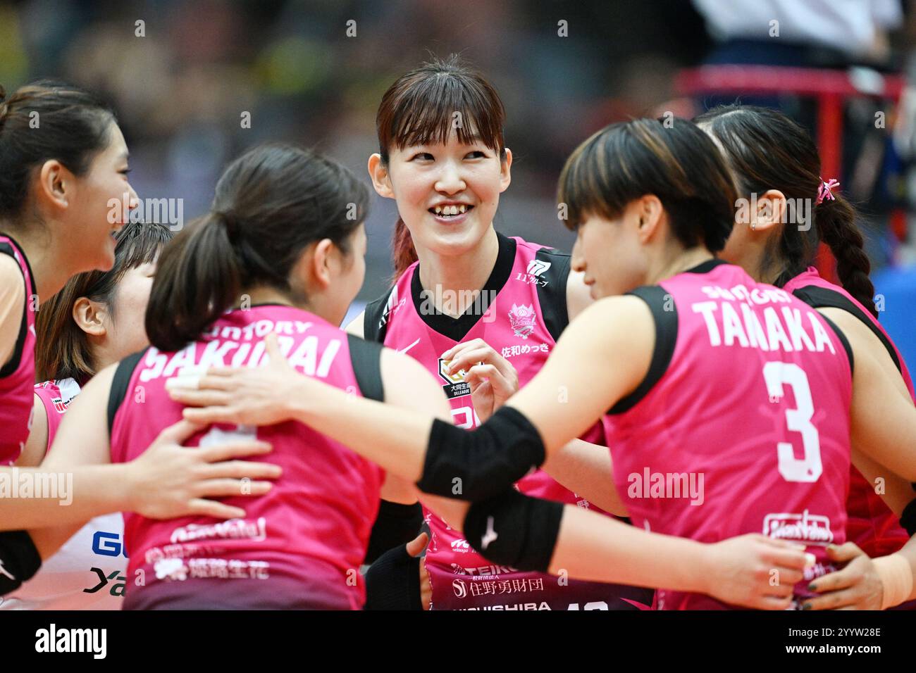 Osaka, Japan. Credit: MATSUO. 21st Dec, 2024. Victorina Himeji team group, Arisa Inoue ...