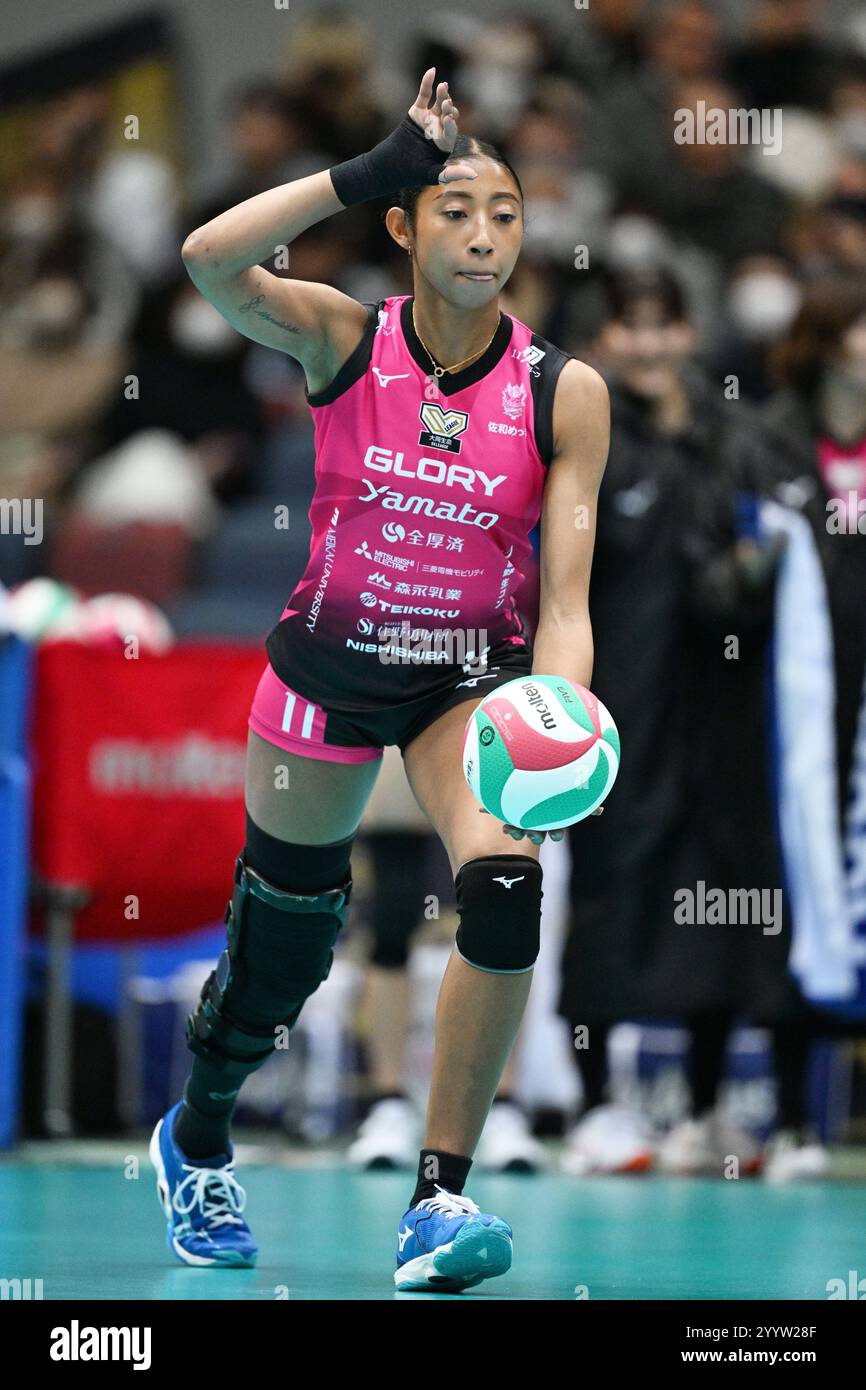 Osaka, Japan. Credit: MATSUO. 21st Dec, 2024. Airi Miyabe Volleyball : 2024 All Japan Women's ...