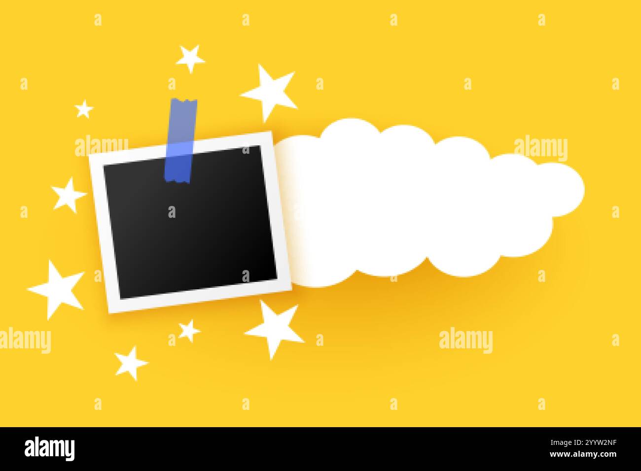 photo frames with clouds and stars Stock Vector Image & Art - Alamy