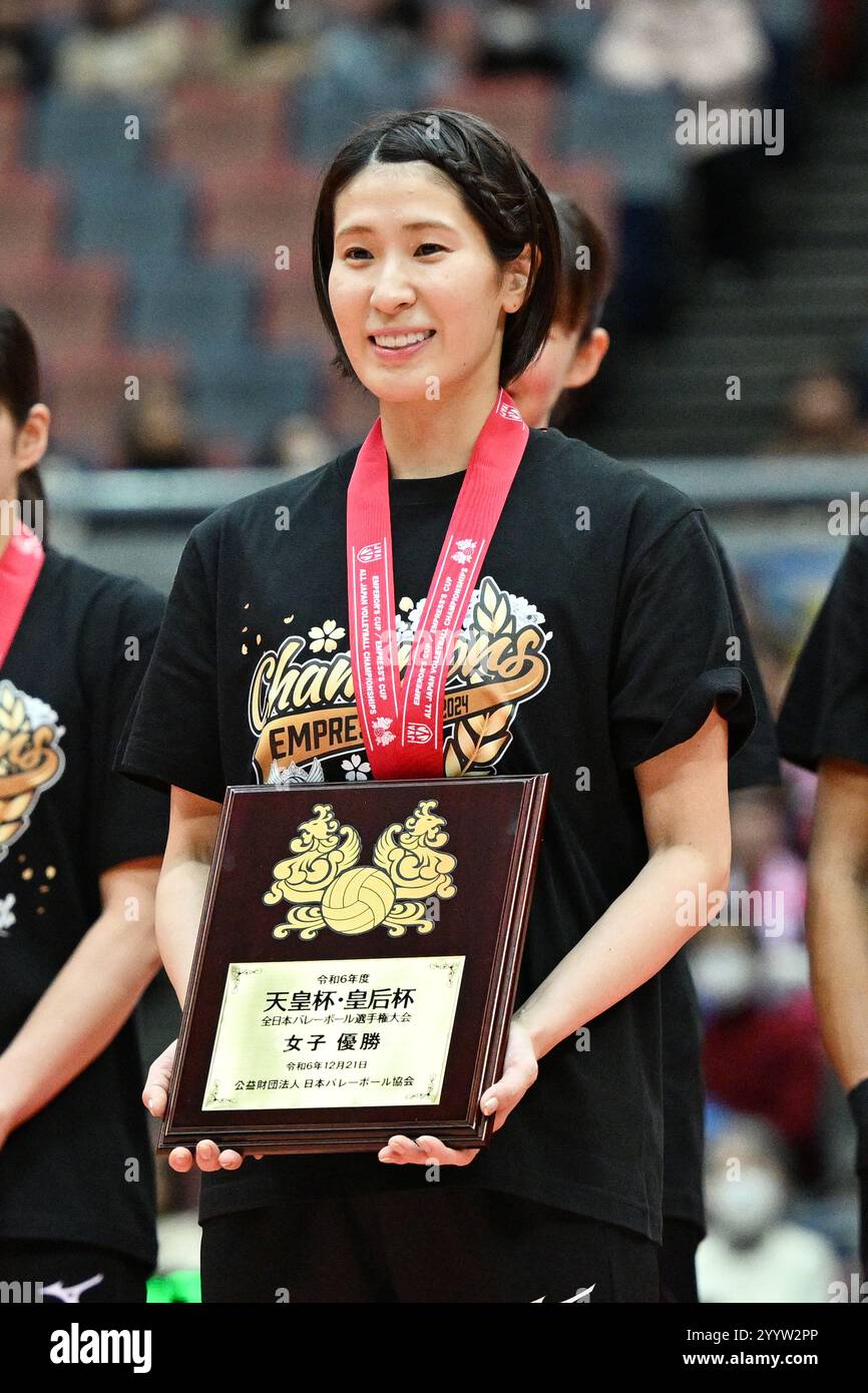Osaka, Japan. Credit: MATSUO. 21st Dec, 2024. Mika Shibata Volleyball : 2024 All Japan Women's ...