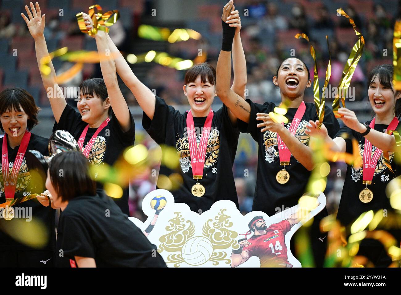 Osaka, Japan. Credit: MATSUO. 21st Dec, 2024. (L-R) Akiho Matsumoto, Kaya Watanabe, Arisa Inoue ...