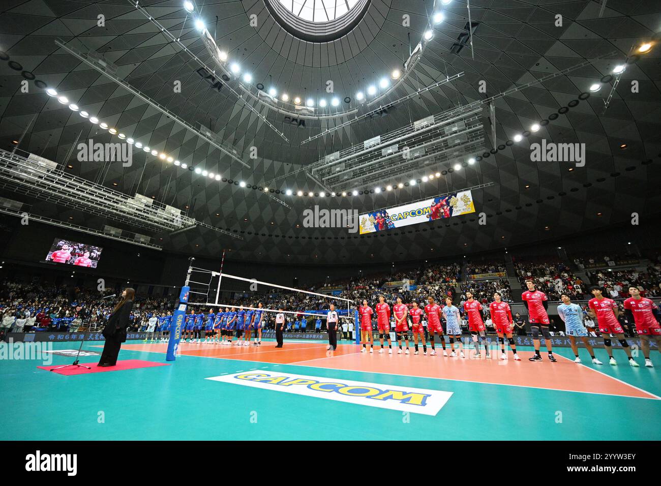 Osaka, Japan. Credit: MATSUO. 22nd Dec, 2024. (L-R) Osaka Bluteon team group, Suntory Sunbirds ...