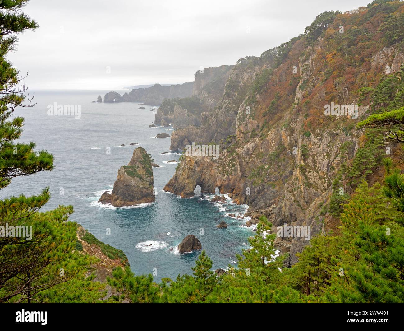 Japan sea cliffs hi-res stock photography and images - Alamy