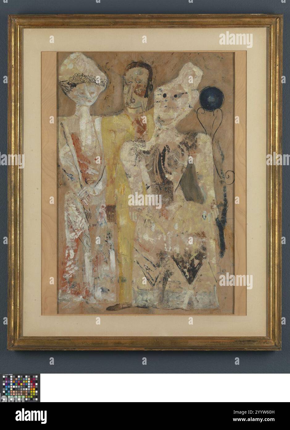 Drie personages, Frits Van den Berghe Stock Photo - Alamy