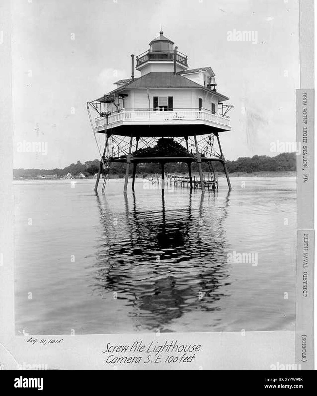 Drum Point Light, Drum Point, Patuxent River, Maryland 01 Stock Photo ...