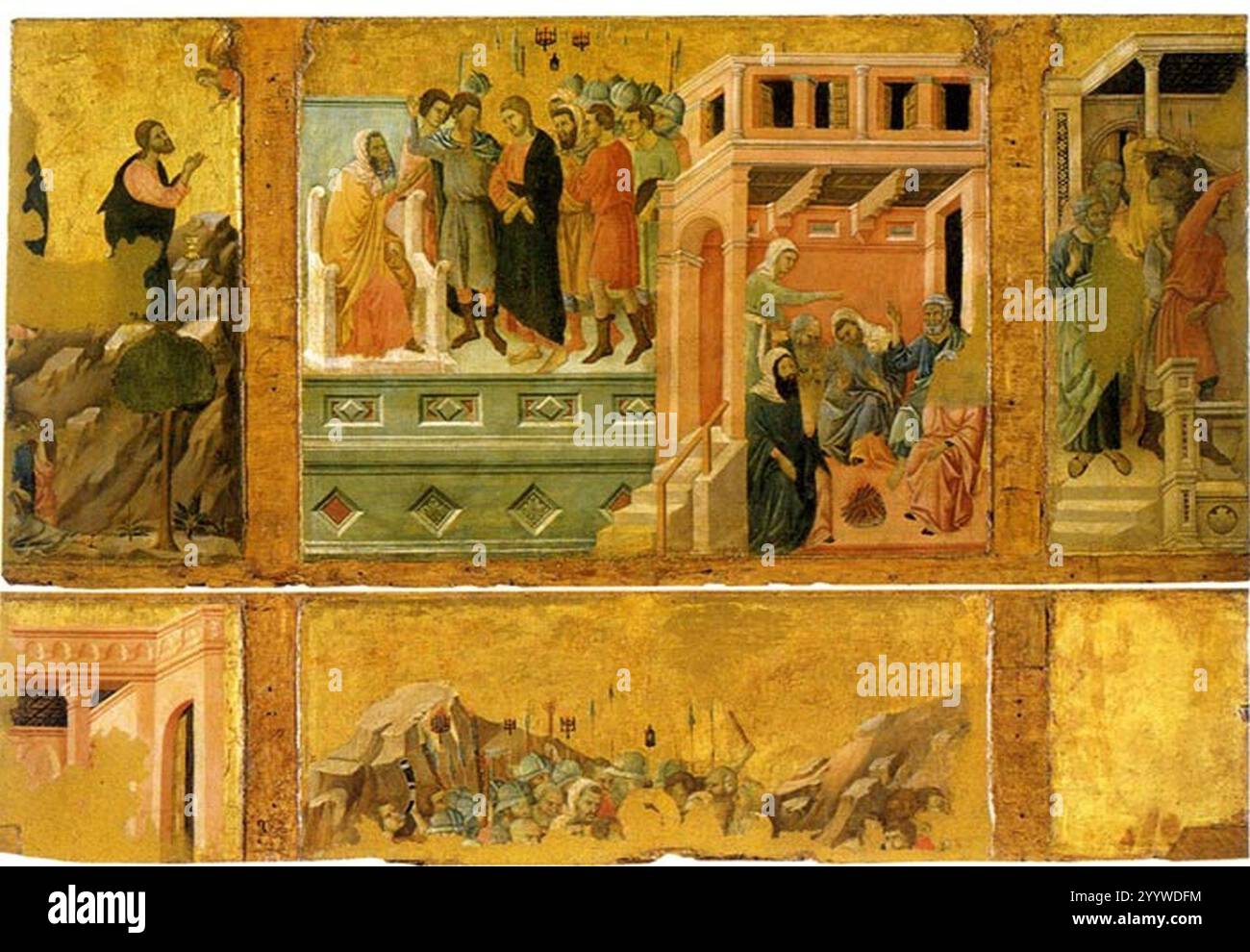 Duccio di Buoninsegna e sua bottega, Maestà del Duomo di Massa Marittima, Storie della Passione ...
