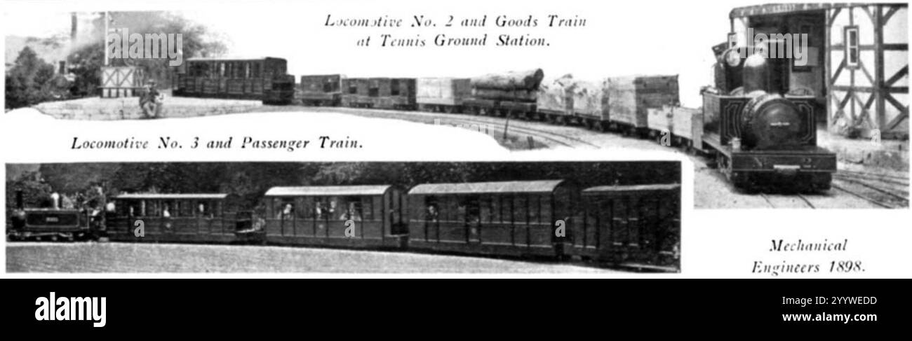 Duffield Bank Railway, 15-inch (381 mm) gauge, Loco No. 2 with goods ...