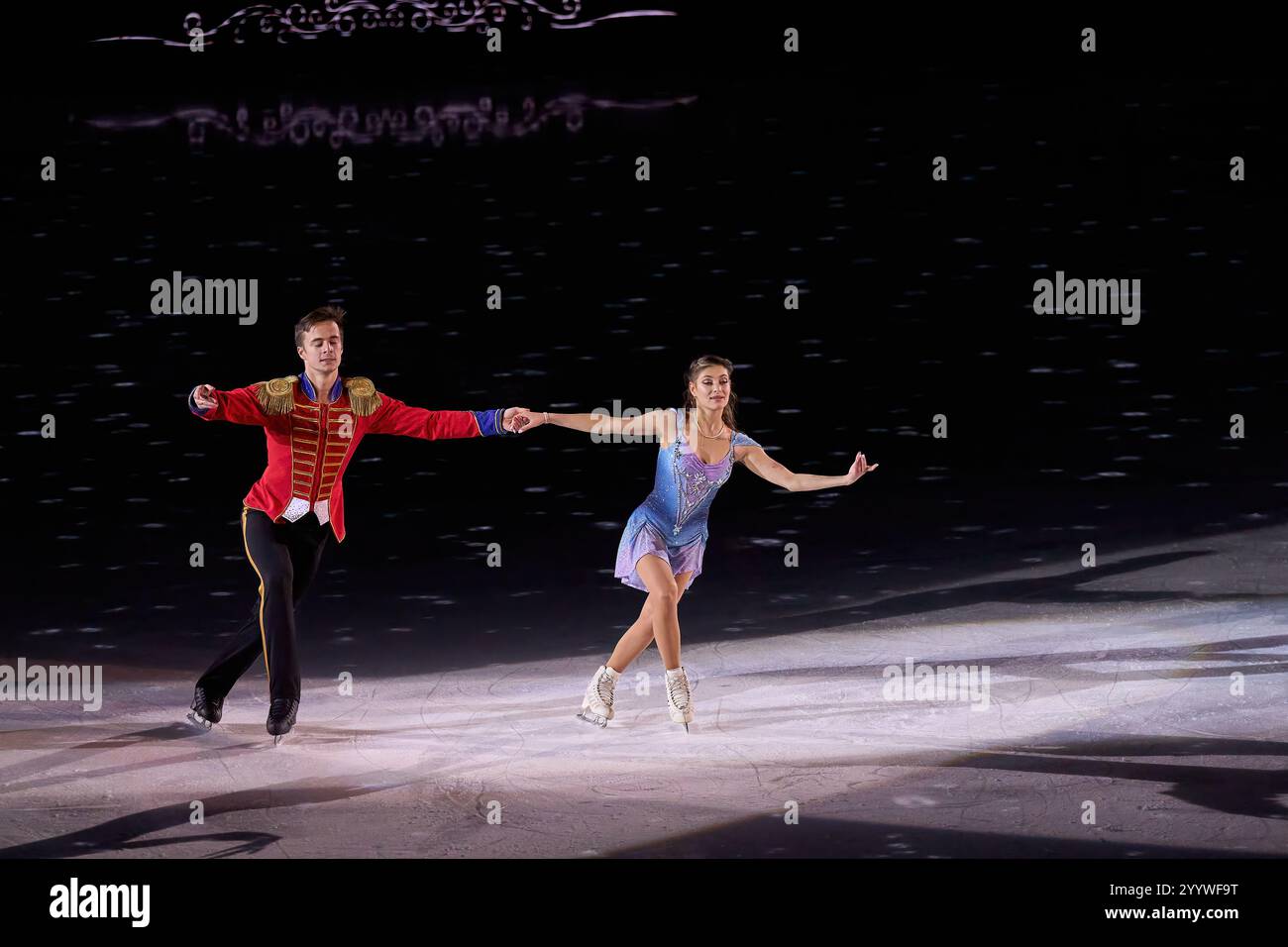 Vladivostok, Russia. 22nd Dec, 2024. Actors perform in ice ballet play ...