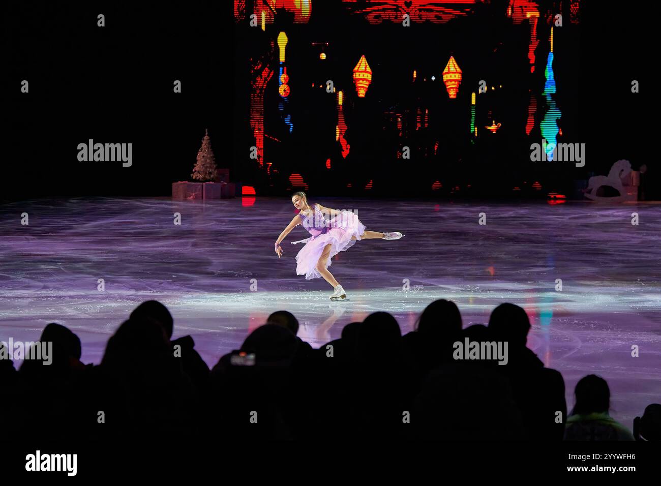 Vladivostok, Russia. 22nd Dec, 2024. An actress performs in ice ballet ...