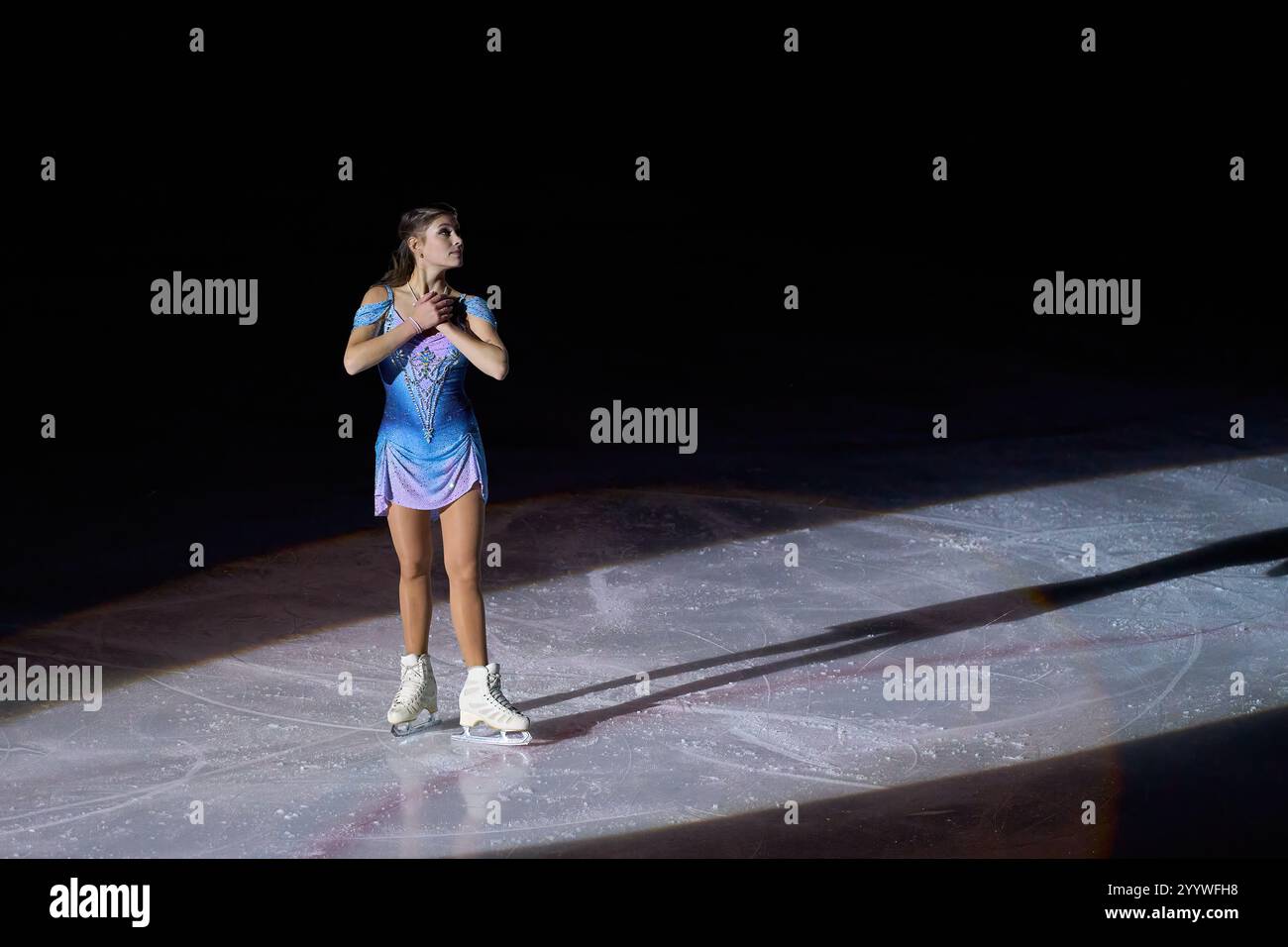 Vladivostok, Russia. 22nd Dec, 2024. An actress performs in ice ballet ...