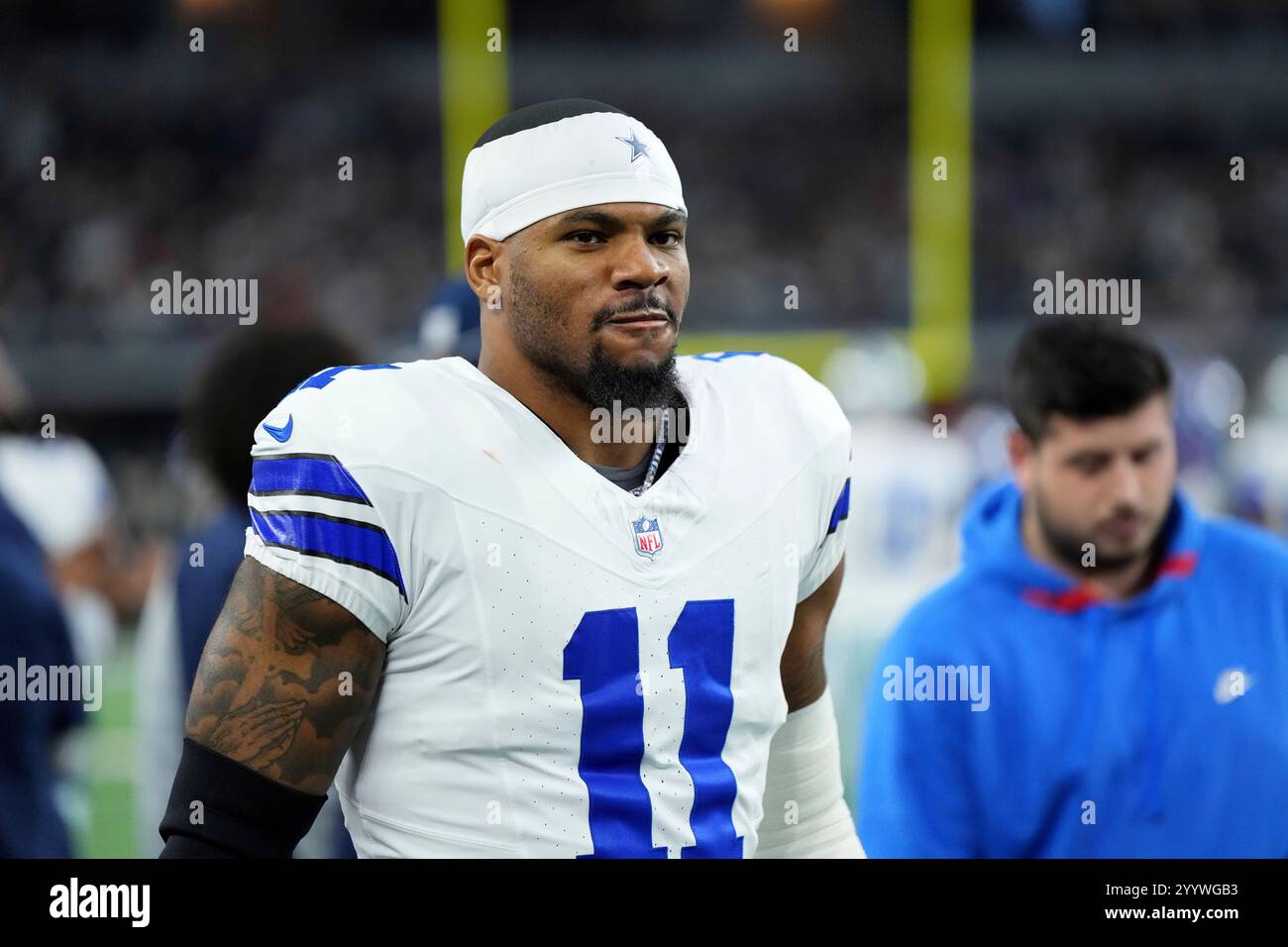 Dallas Cowboys linebacker Micah Parsons walks on the sideline during ...