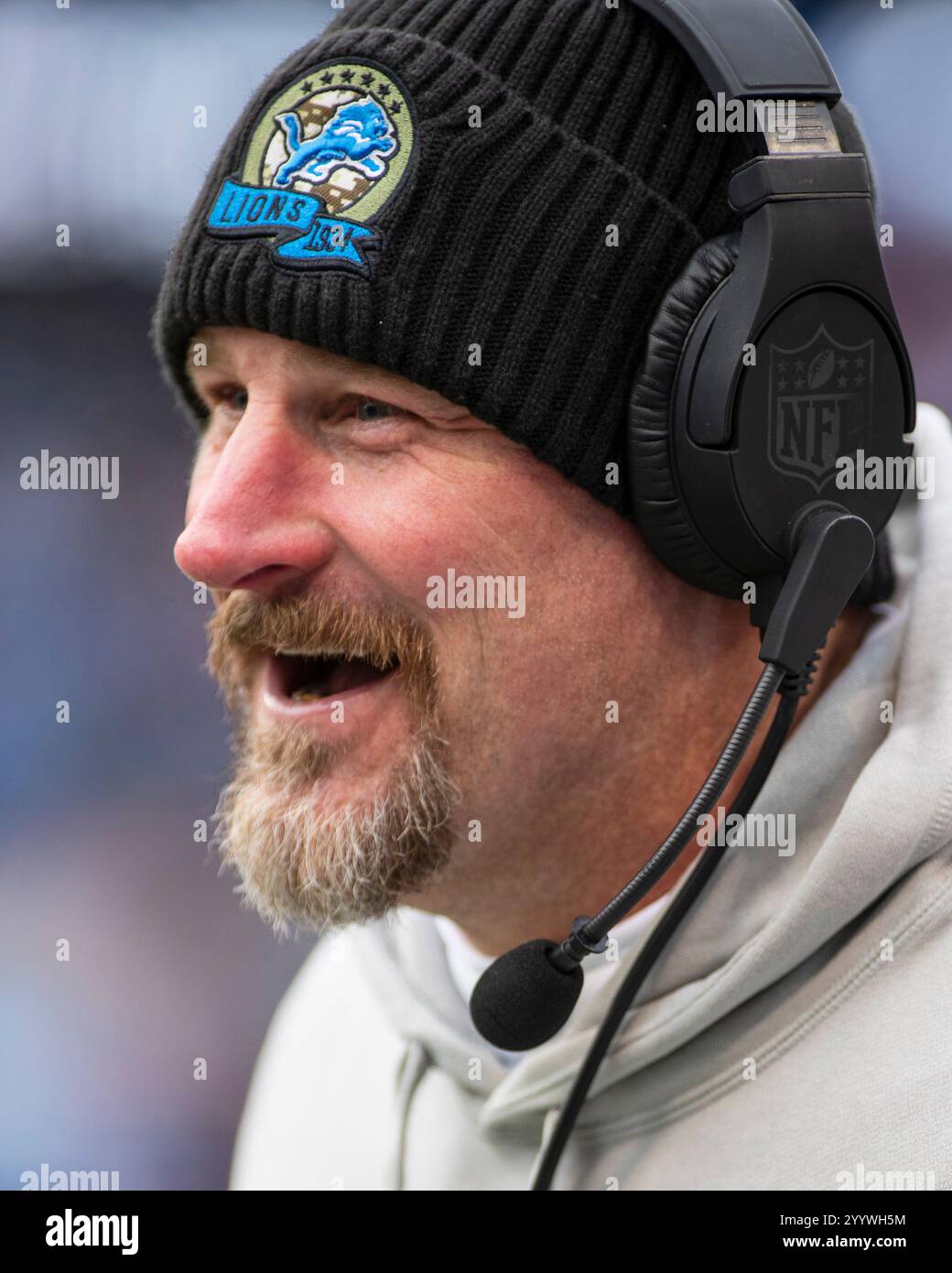 Detroit lions head coach dan campbell hi-res stock photography and ...