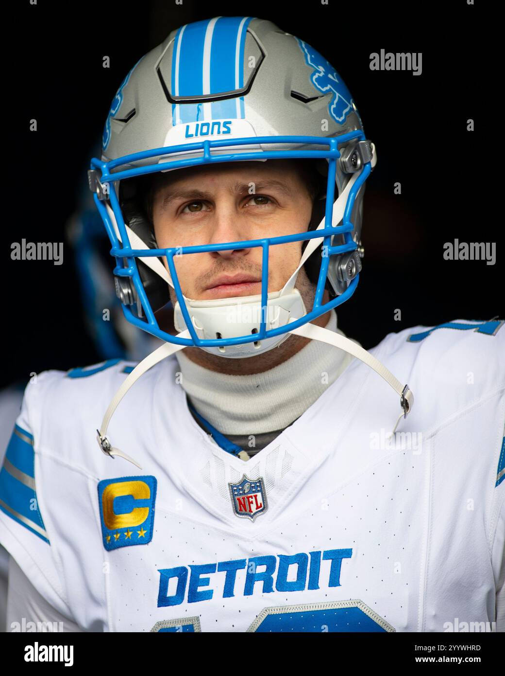 Detroit Lions quarterback Jared Goff (16) prepares to take the field ...