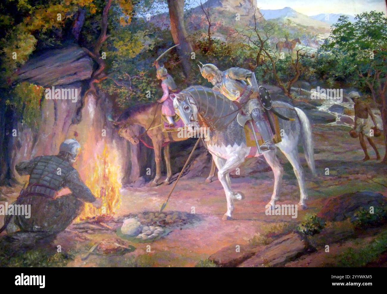 Durgadas Rathore painting Stock Photo - Alamy