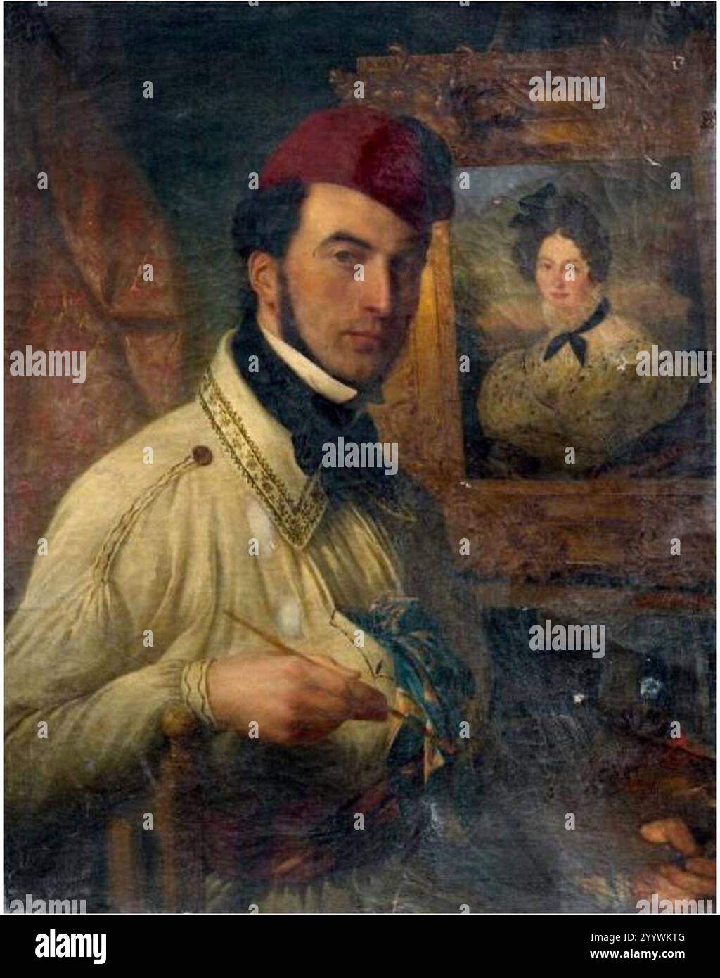 Durupt - portrait de peintre Stock Photo - Alamy