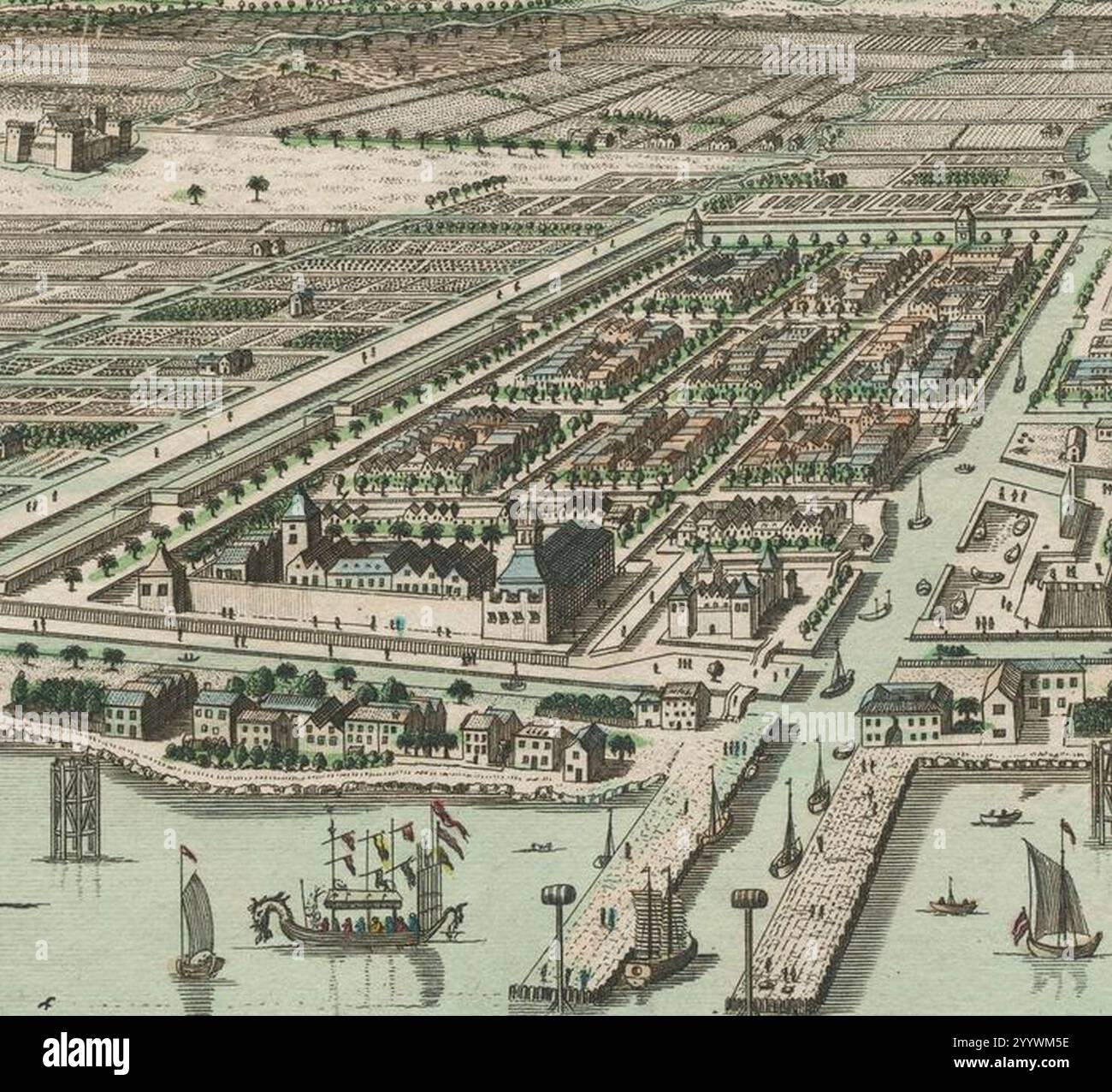 Dutch Batavia circa 1760 Stock Photo - Alamy