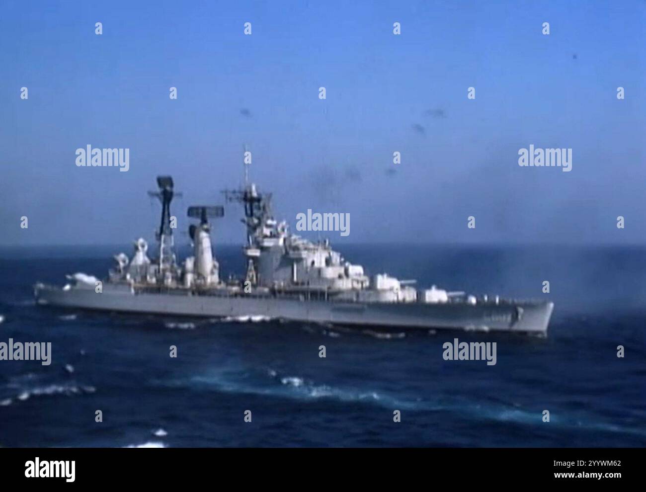 Dutch cruiser Hr.Ms. De Zeven Provinciën (C802) underway in the ...